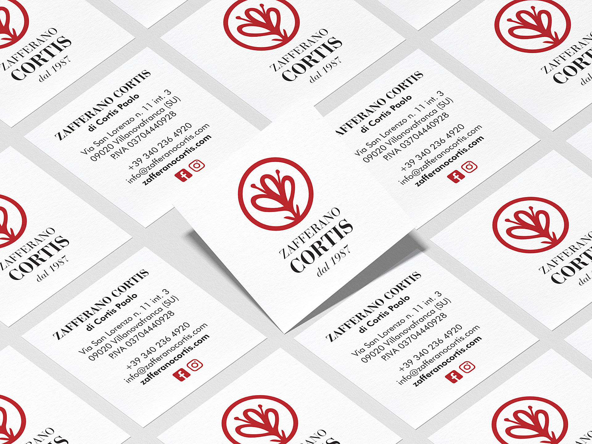 Zafferano Cortis corporate identity – Eriberto Caria